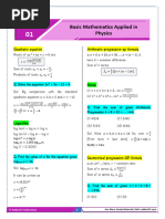 JEE Mains Maths Complete Formula Sheet | PDF