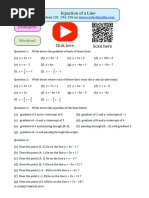 Corbett Maths: Equation of a Line Guide | PDF | Euclidean Geometry ...
