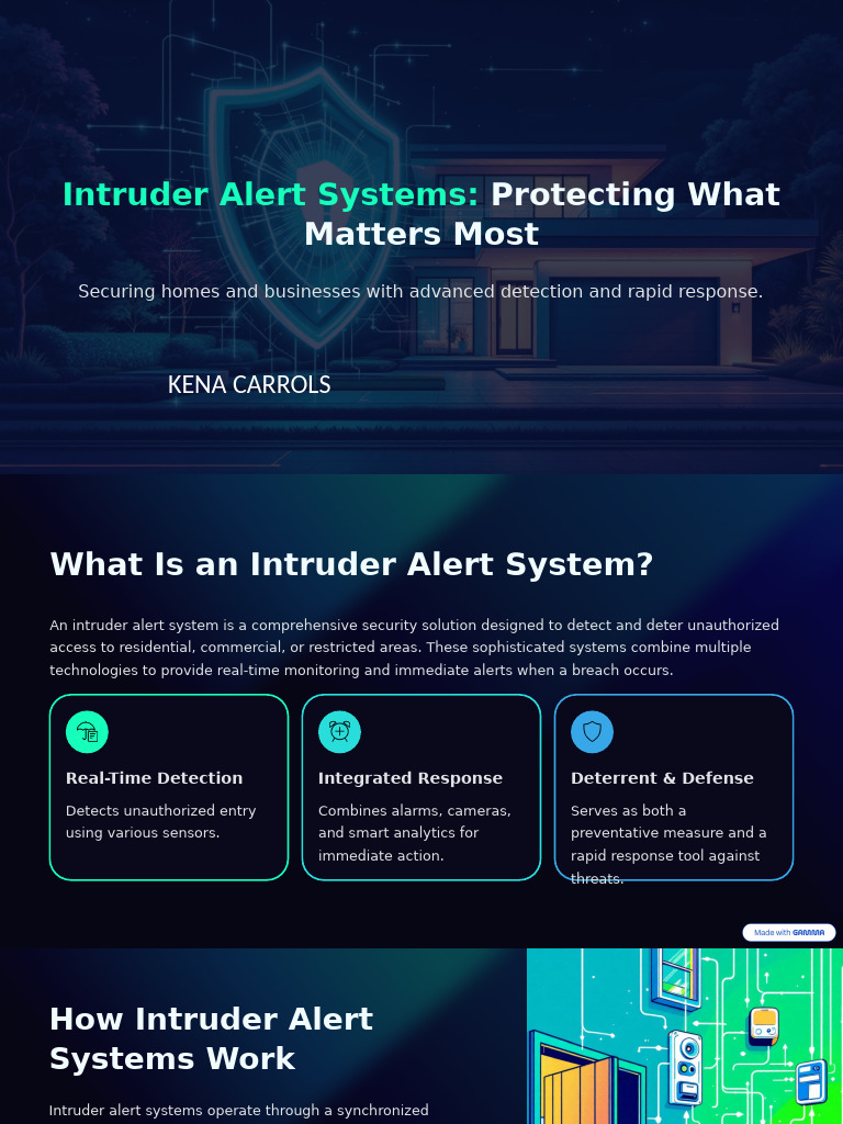 Intruder Alert Systems Protecting What Matters Most | PDF | Security ...