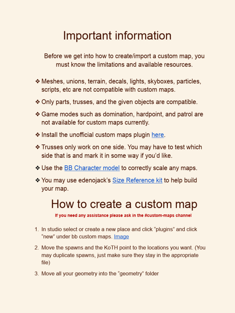How To Create and Import A Custom Map in BB | PDF | Software | Computing