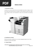 Types of Printers Based On Impact | PDF | Printer (Computing) | Printing