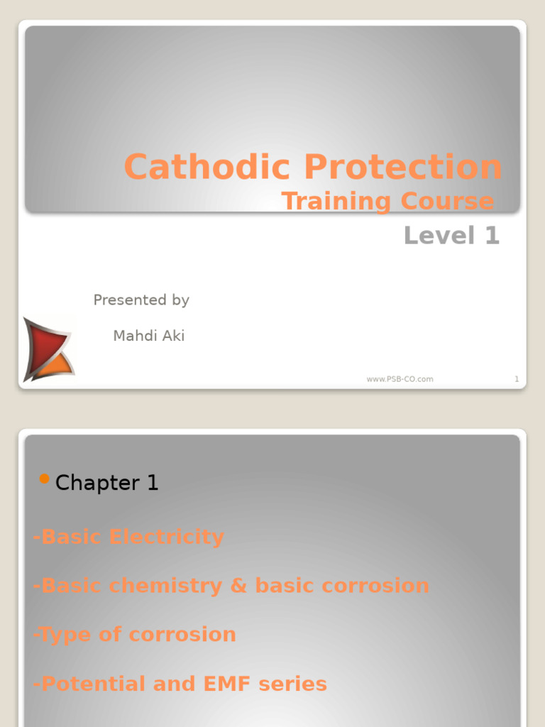 Cathodic Protection Training Course - 2 | PDF | Corrosion | Anode