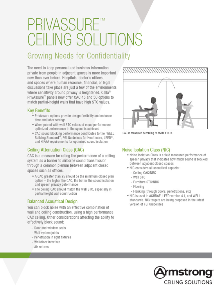 Privassure Ceiling Solutions 2 Pager | PDF | Wall | Building Engineering
