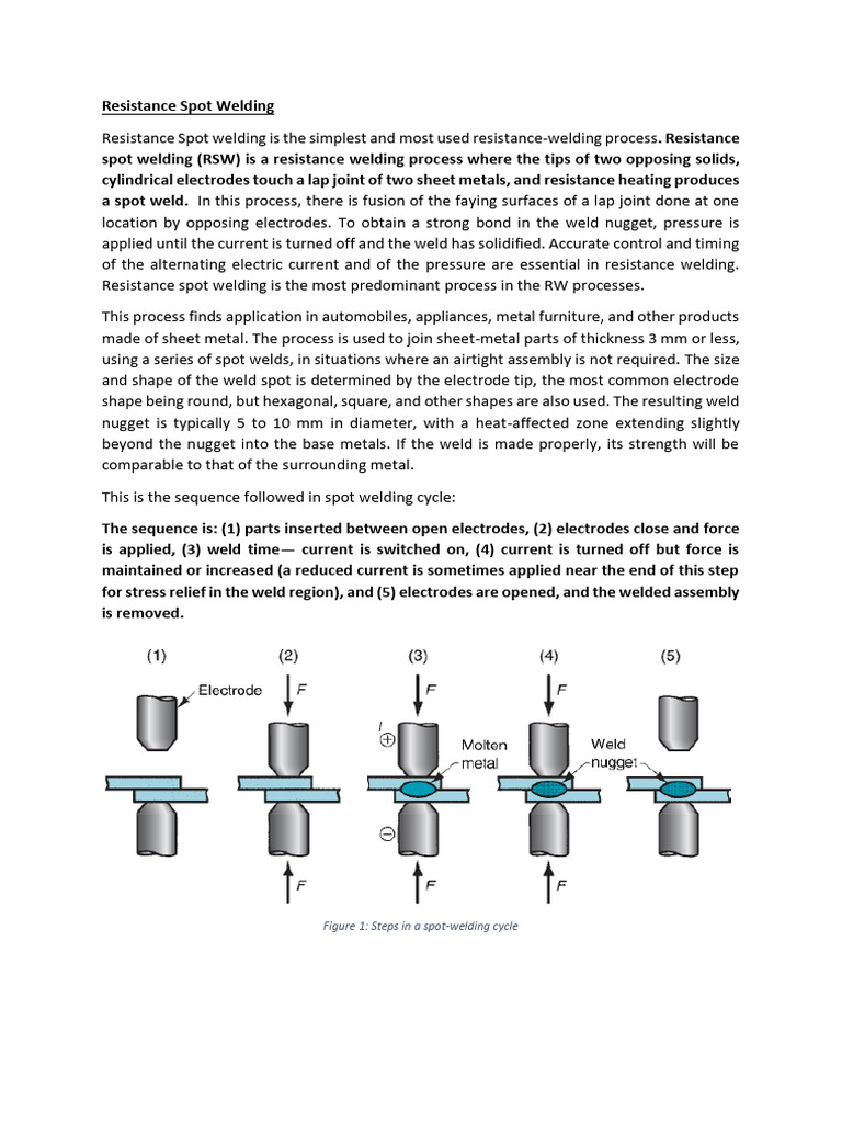 Resistance Welding Processes | PDF | Welding | Construction