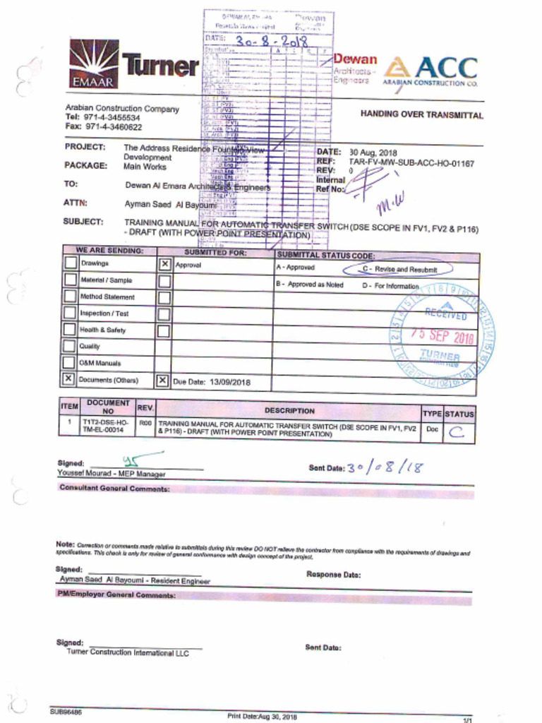 Ho-00167 Training Manual For Automatic Transfer Switch (Dse Scope in ...