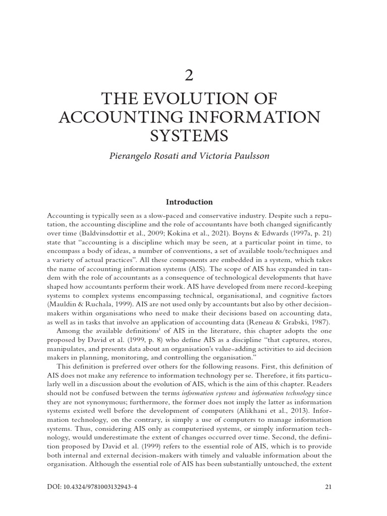 1 The Routledge Handbook of Accounting Information Systems-15-26 | PDF ...