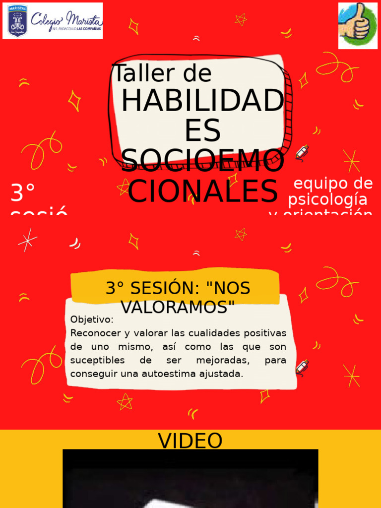 Autoestima Taller 2 Sesión 3 Pdf Autoestima