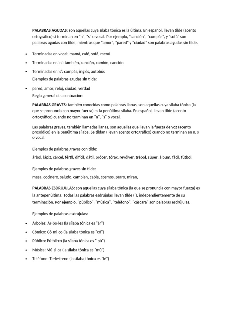 Reglas de La Escritura | PDF