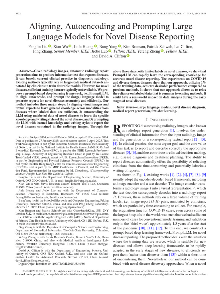 Aligning Autoencoding and Prompting Large Language Models For Novel Disease Reporting | PDF ...