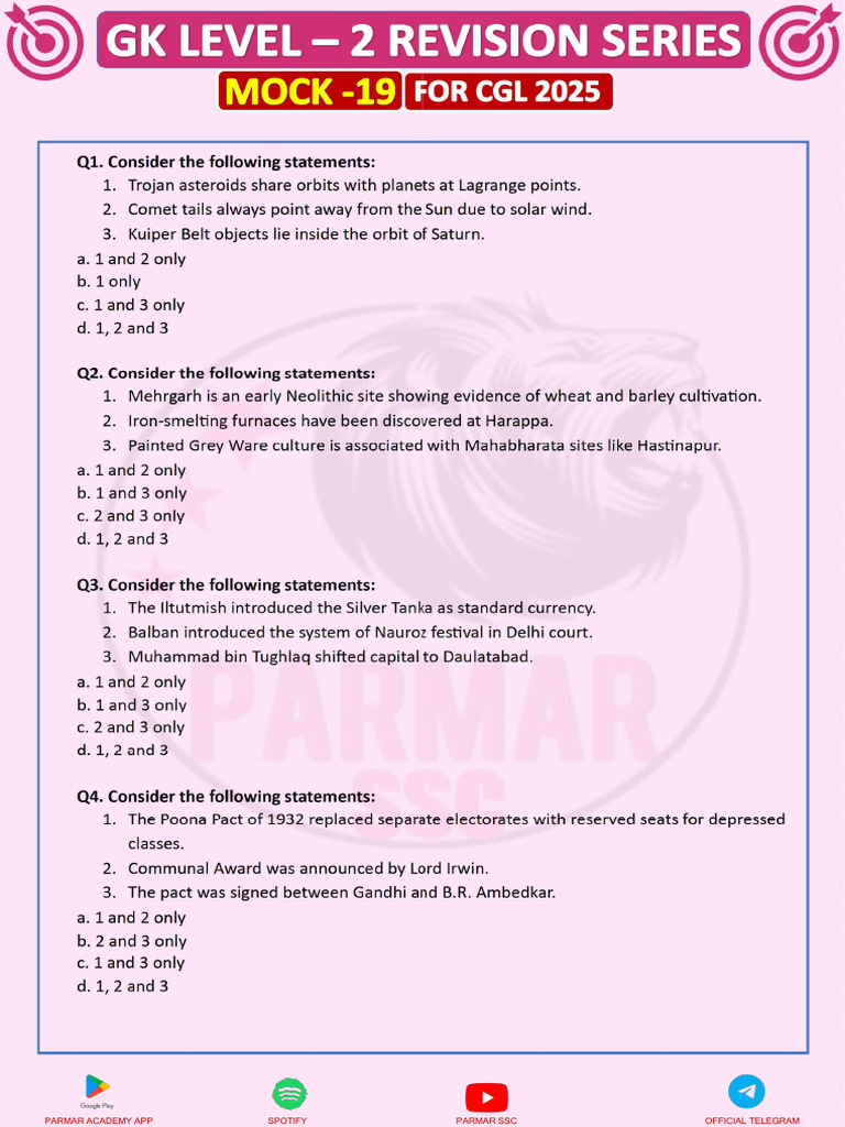 GK Level - 2 Mock - 19 Eng File | PDF