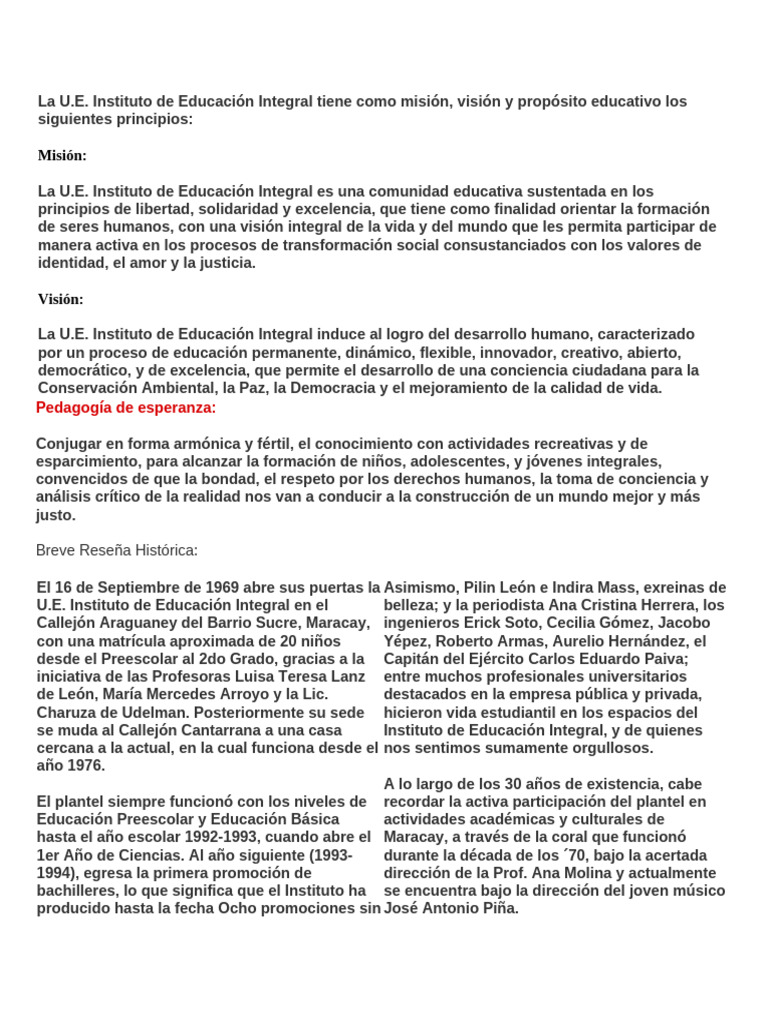 Biografia de Maria Teresa Lanz | PDF