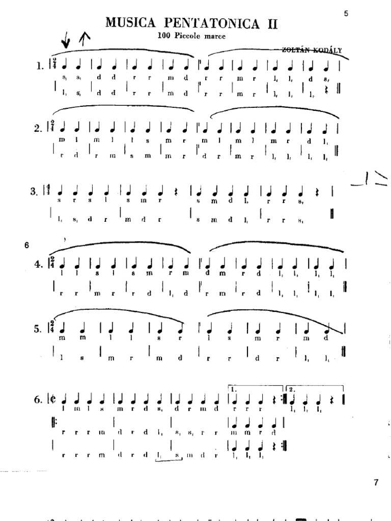 Kodàly Musica Pentatonica II | PDF