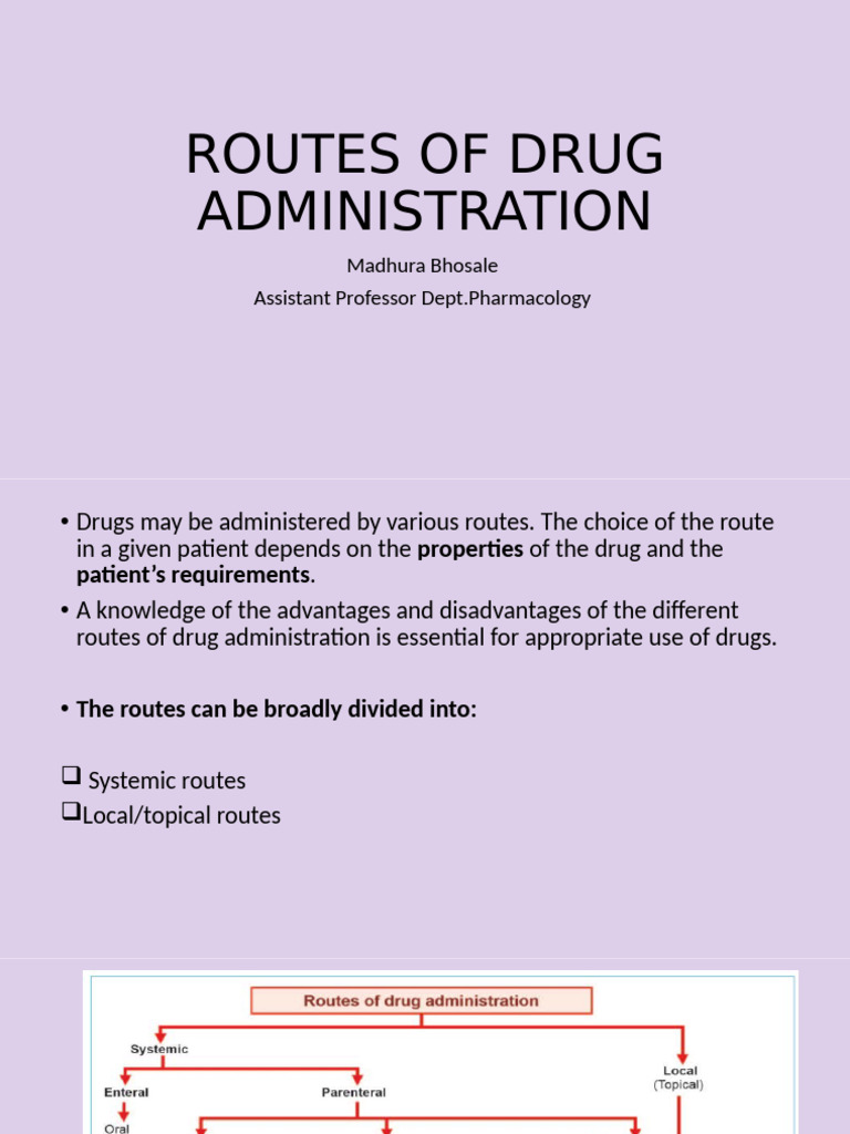 Disadvantages of Oral Drug Administration | PDF | Topical Medication ...