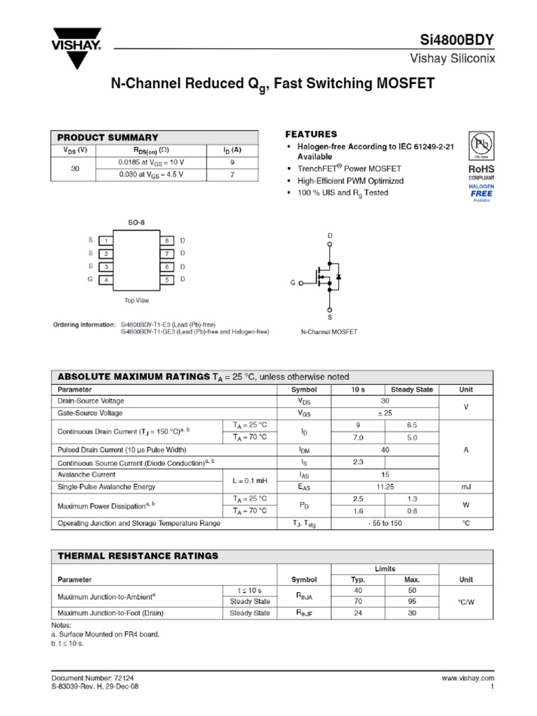 4800B Datasheet | PDF