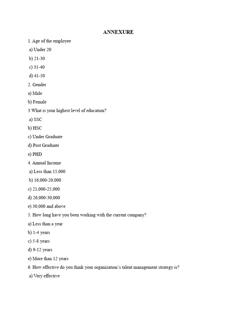 ANNEXURE | PDF
