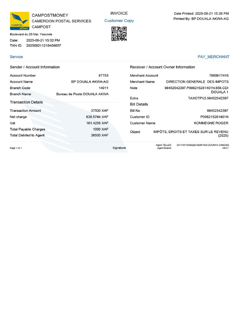 Campost 21-08-2025 - 08-21-25 Kommegne | PDF