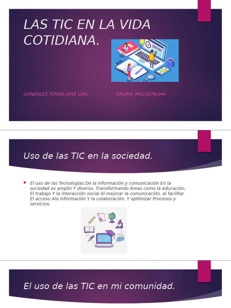 Uso de TIC en mi comunidad | PDF | Tecnología de información y ...
