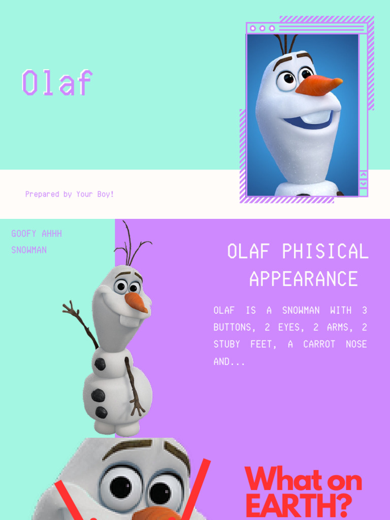 Olaf: Characteristics and Role in Frozen | PDF