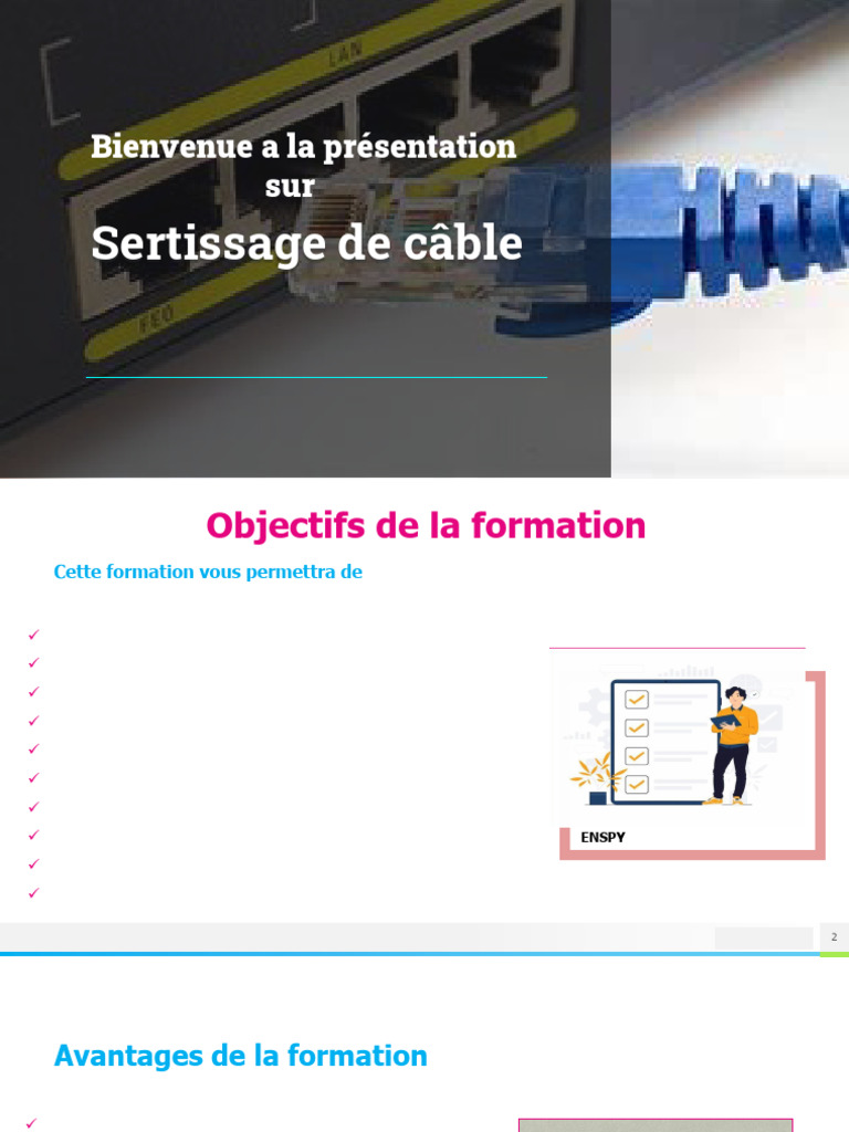 Techniques de Sertissage de Câbles RJ45 | PDF | Télécommunications ...