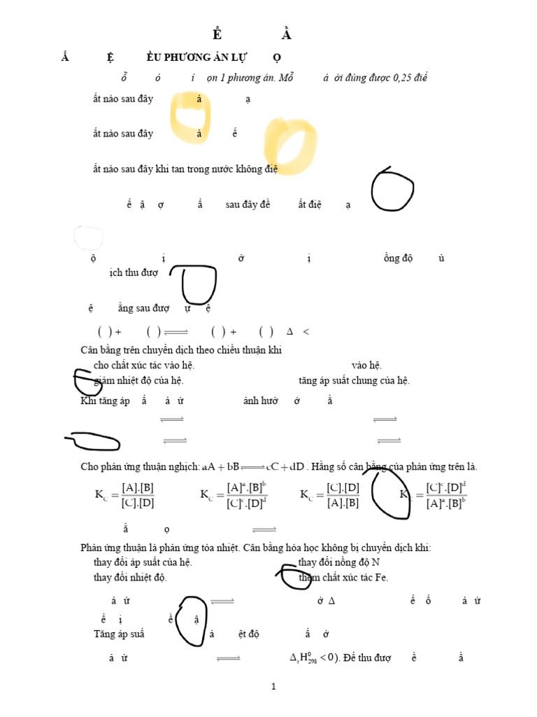 Bài Test Số 1 | PDF