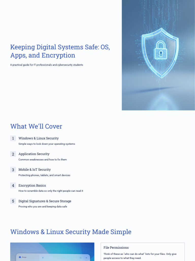 Digital Security Essentials for IT Pros | PDF | Security | Computer ...
