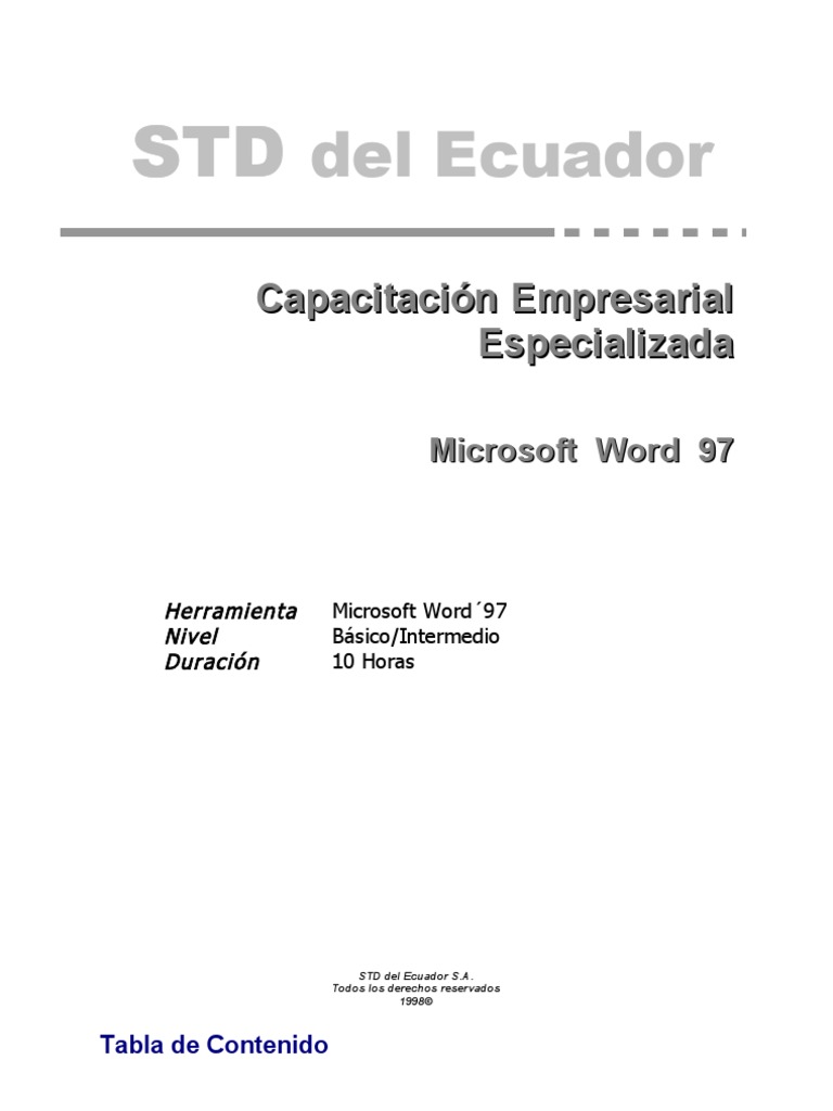 Manual Word'97 - Office | PDF | Microsoft Word | Point and Click