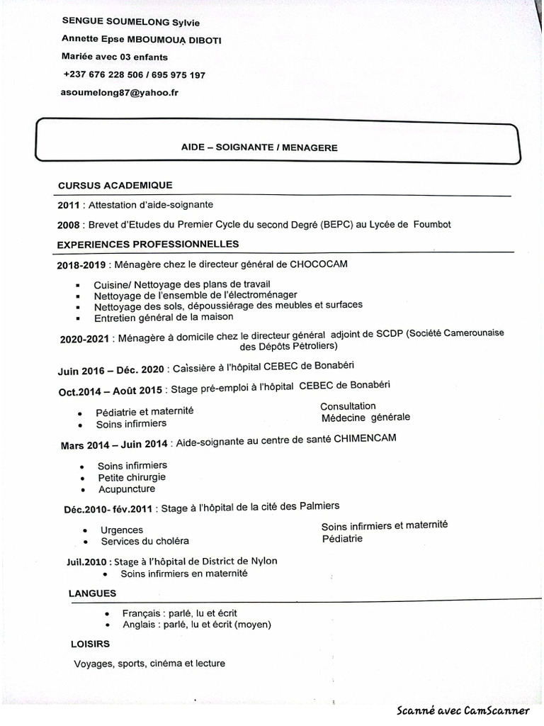 CV Sylvia | PDF