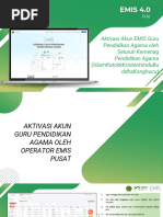 Cara Aktivasi Akun Lama Emis PD Pontren Ke Emis 4 | PDF
