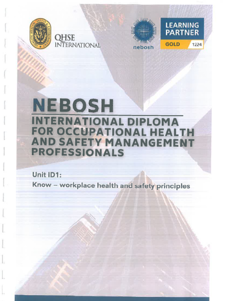 Unit 1-Know - Workplace Health and Safety Principles | PDF