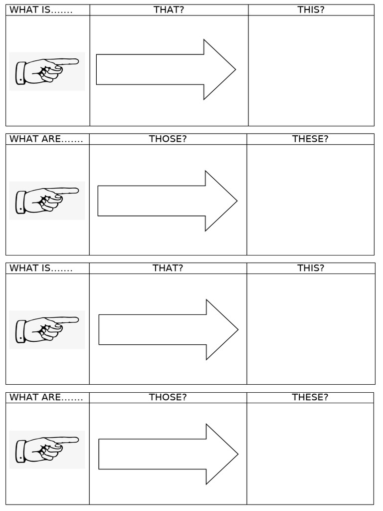 This That These Those Template | PDF