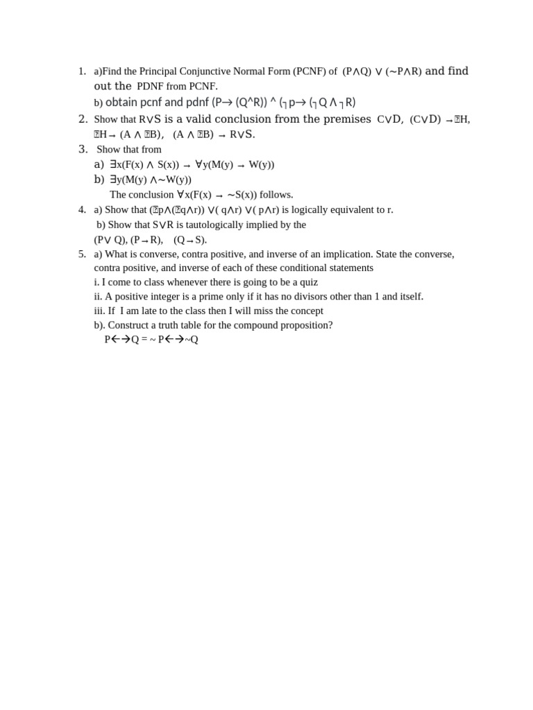 DM UNIT-1 Assignment | PDF