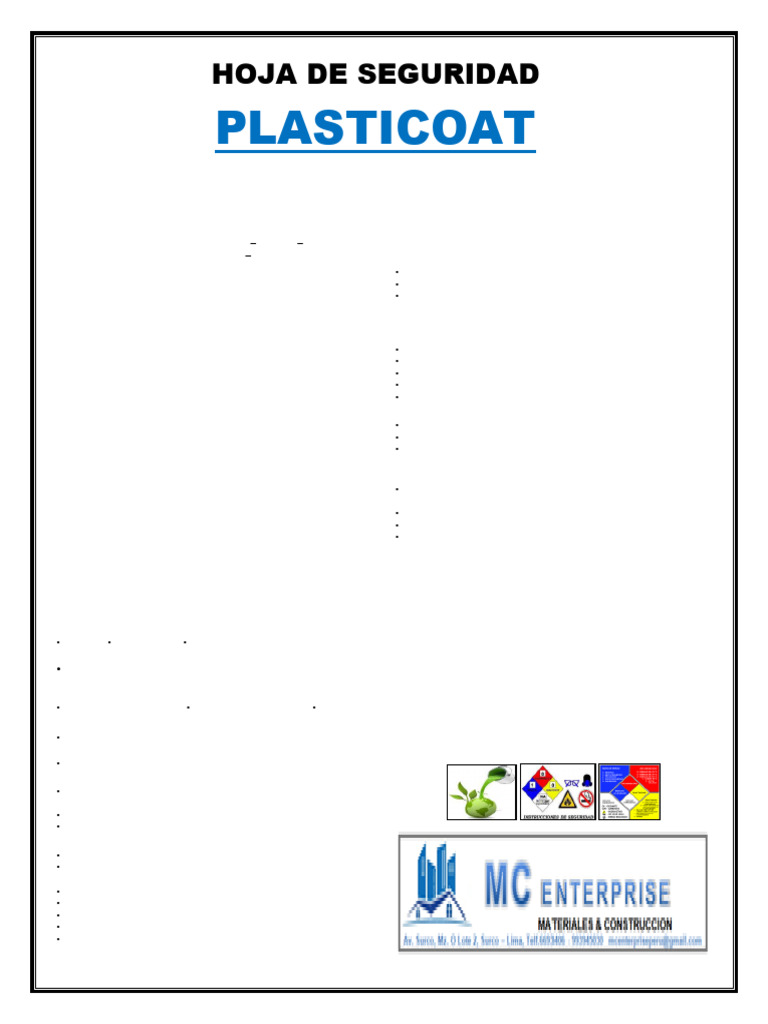 PLASTICOAT HS, Nov. 2024 | PDF | Pintura acrilica | Agua