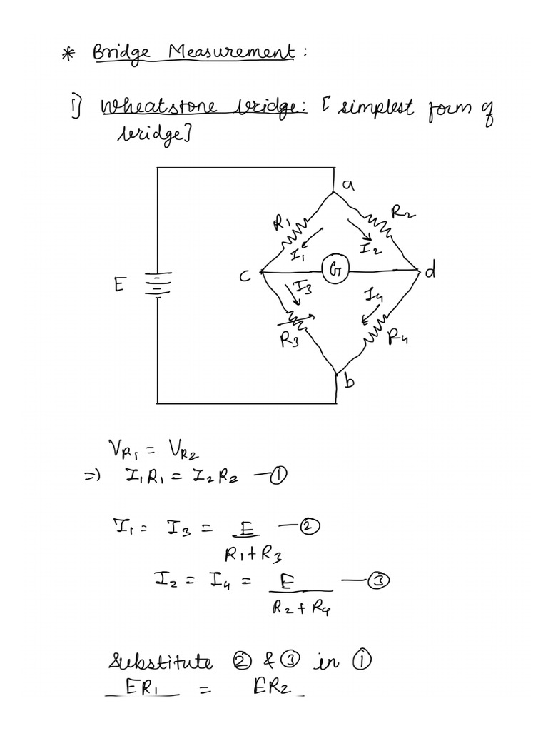 Galvanometer and Wheatstone Bridge Calculations | PDF