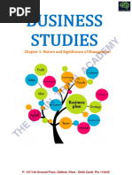Class 12 Business Studies: Management Notes | PDF | Goal | Human Resources