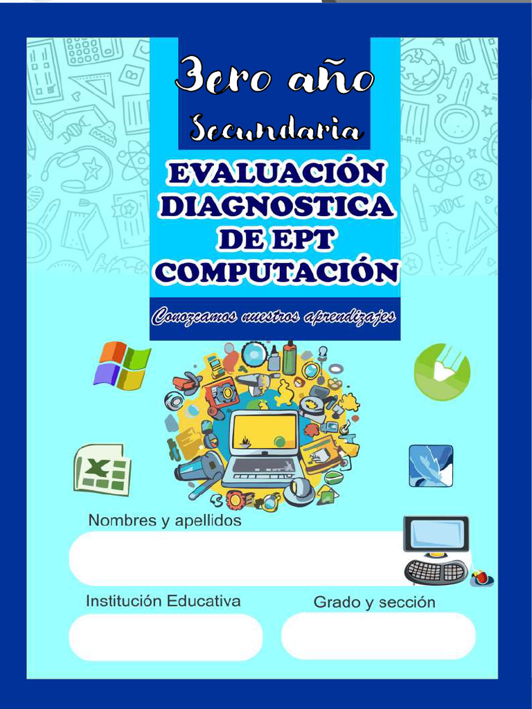 fFICHA DE ACTIVIDAD EPT 3°-EVALUACION DIAGNOSTICA | PDF | Microsoft | Microsoft Word