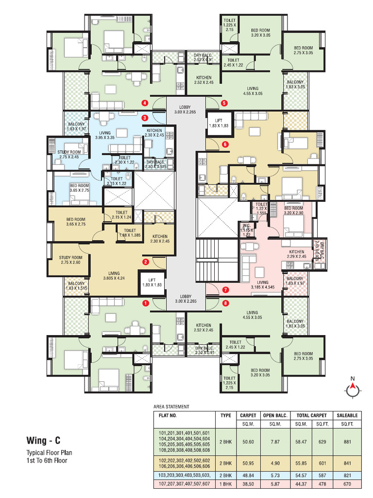BLDG - C & D Floor Plans | PDF