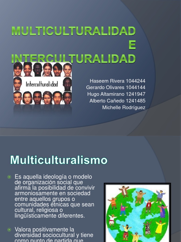 Multiculturalismo e Interculturalismo | PDF | Interculturalidad | Multiculturalismo