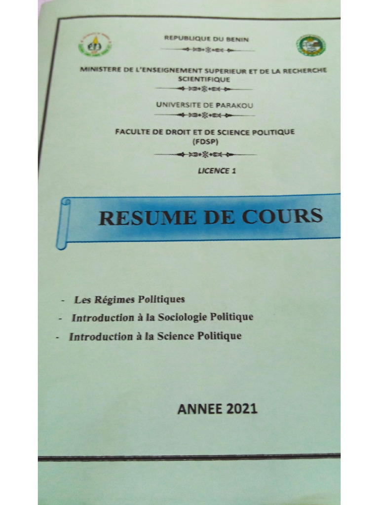 Résumé D Cours RP Intro SoP Intro SCP | PDF
