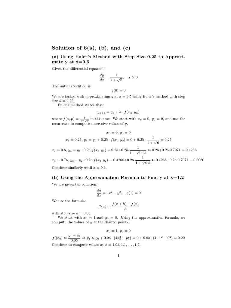 Numerical Analysis II | PDF | Differential Equations | Analysis