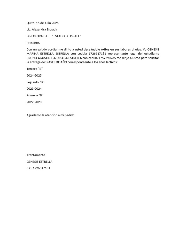 Solicitud de Pases de Año Escolar | PDF