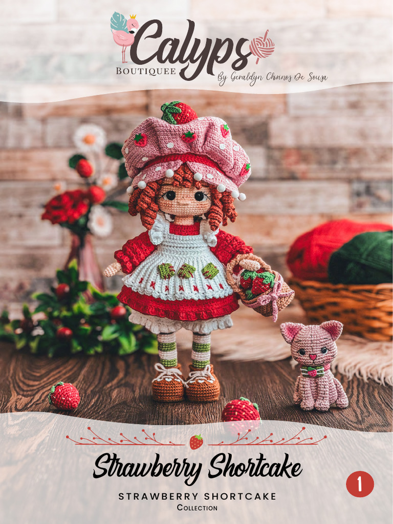 Crochet Pattern: Strawberry Shortcake | PDF | Crochet | Embroidery