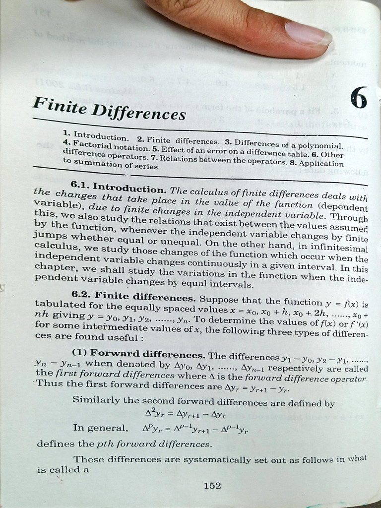 Unit-2 Book PDF (Topic 1-Finite Difference) | PDF