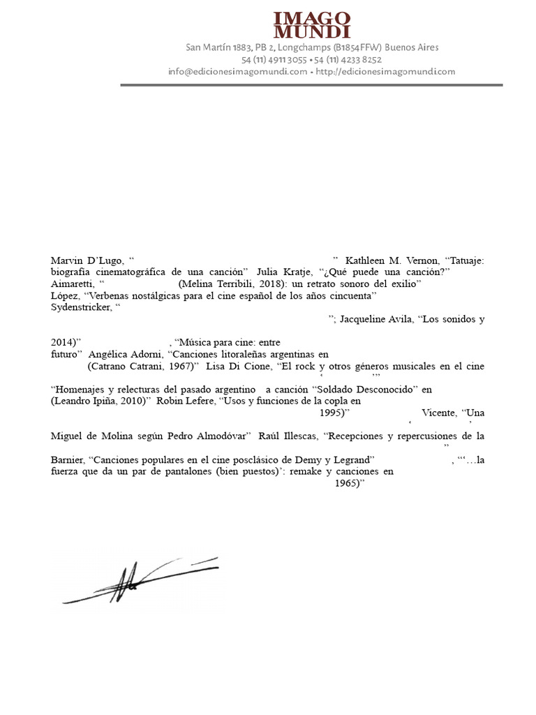 El Encuadre de La Canci N | PDF | Canciones | Memoria