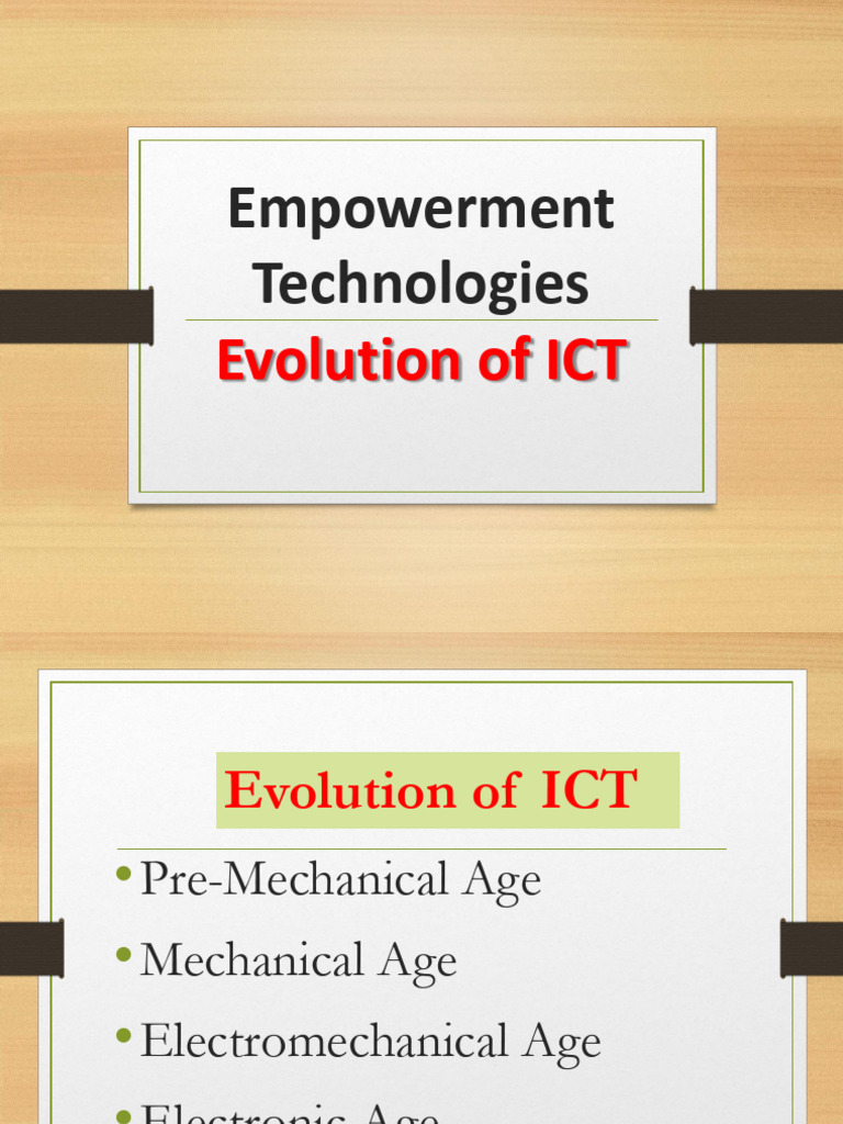 Evolution of ICT ElectroMechanical Electronic Age | PDF | Integrated ...