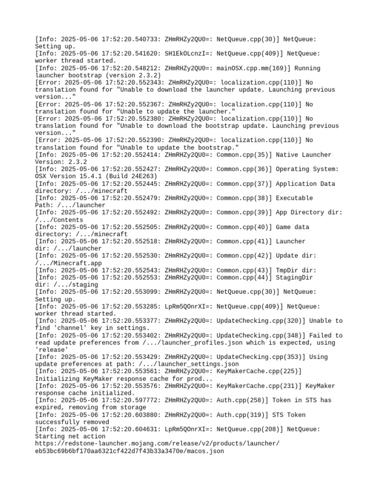 Launcher Log1 | PDF | System Software | Software Engineering
