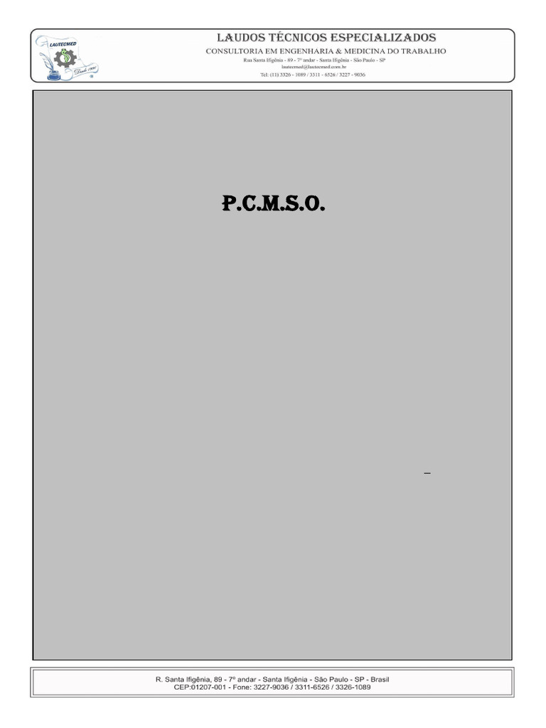 PCMSO: Saúde Ocupacional em Obras | PDF | Epidemiologia | Despesa