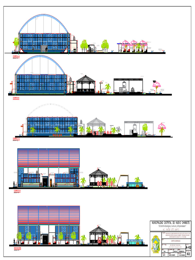 Aquitectura - Cortes General-Cortes | PDF | Metalurgia
