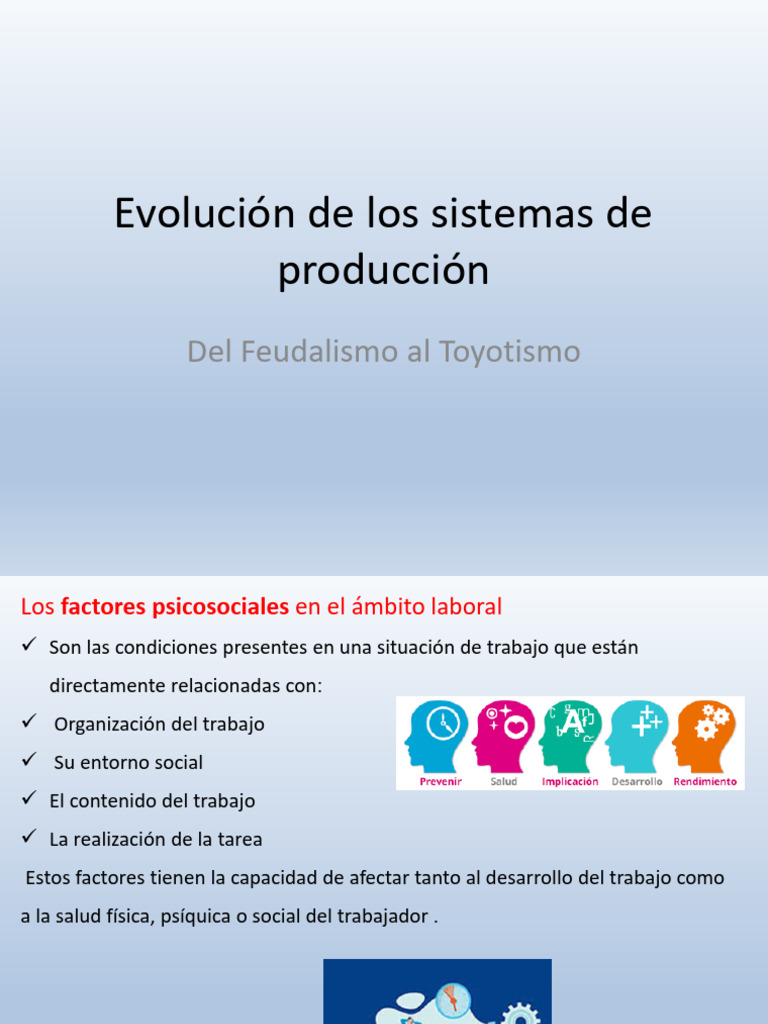 Feudalismo Taylor Fordis Toyotismo Clase 1 Alumnos | PDF | Producción ...