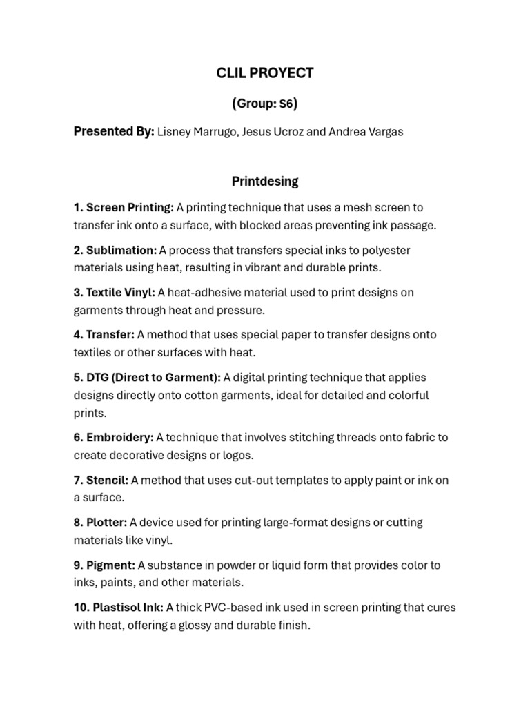 Comprehensive Guide to Textile Printing Techniques | PDF | Textiles | Paint