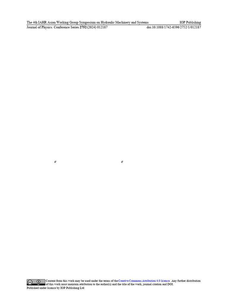 Experimental and Numerical Studies On The Partial Cavitation in A ...